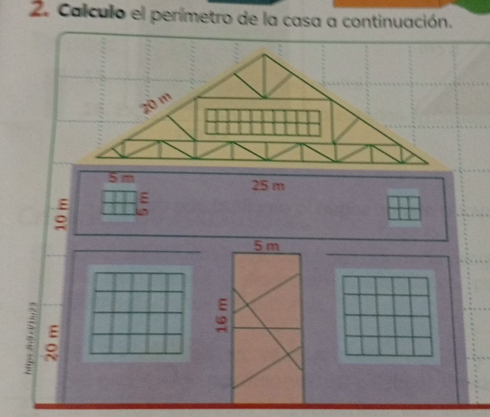 2. Calculo el perimetro de la casa a | StudyX