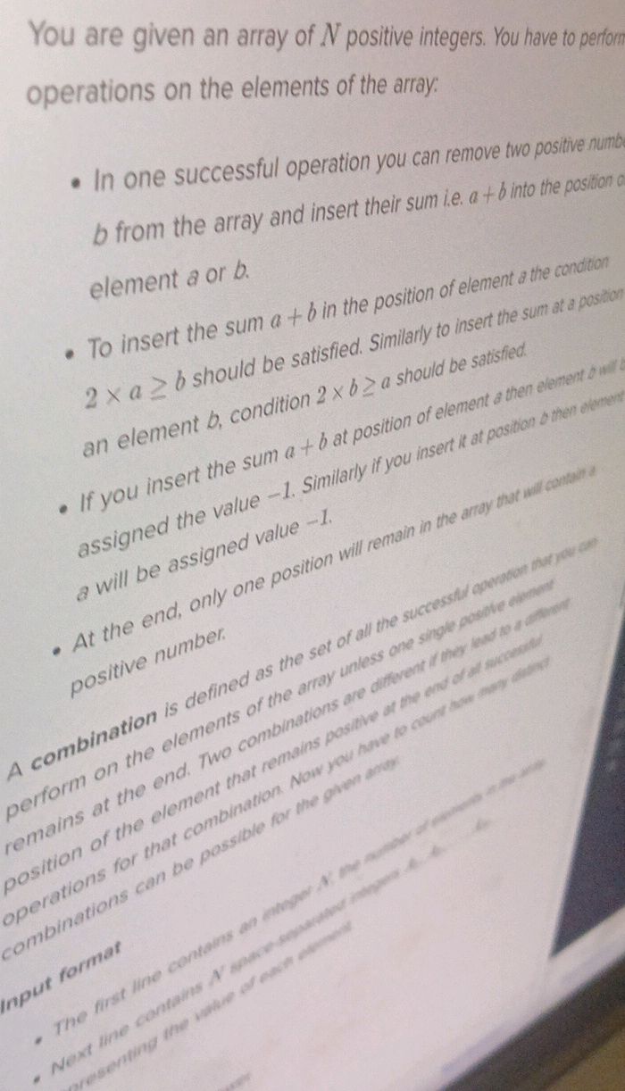 You are given an array of $N$ positive | StudyX