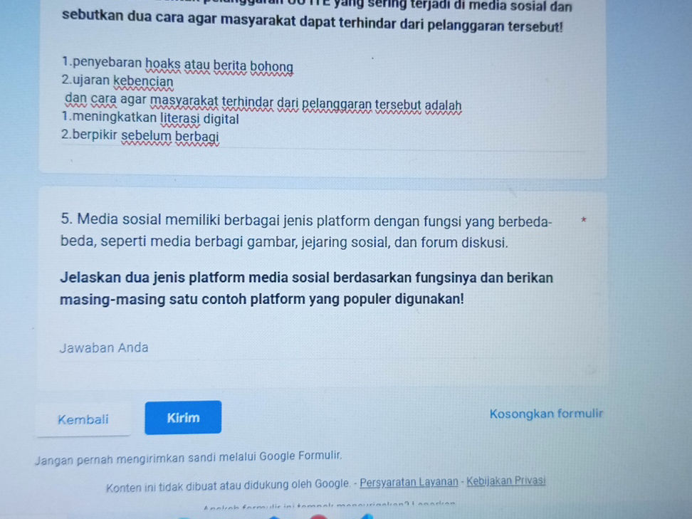 5. Media sosial memiliki berbagai jenis | StudyX
