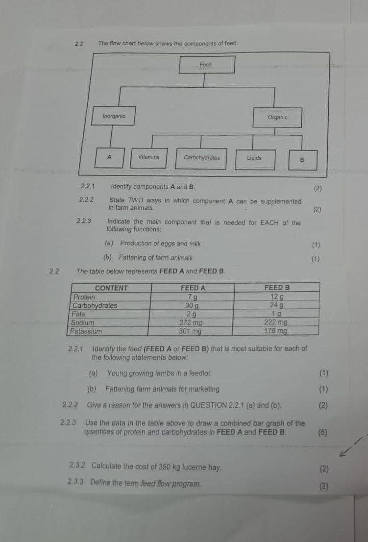 2.2 The flow chart below shows the | StudyX