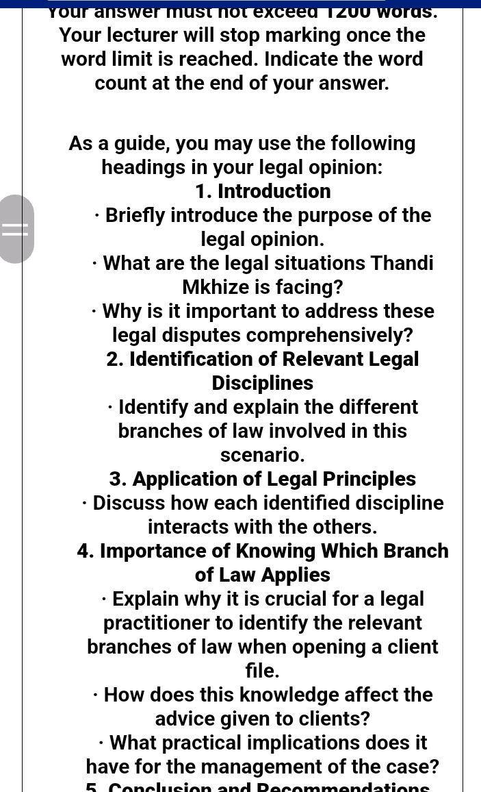 Your answer must not exceed 1200 words. Your | StudyX