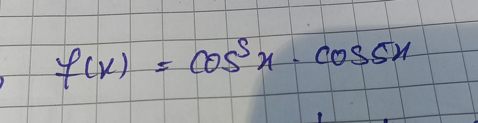 Simplify cos^5 x - cos5x | StudyX