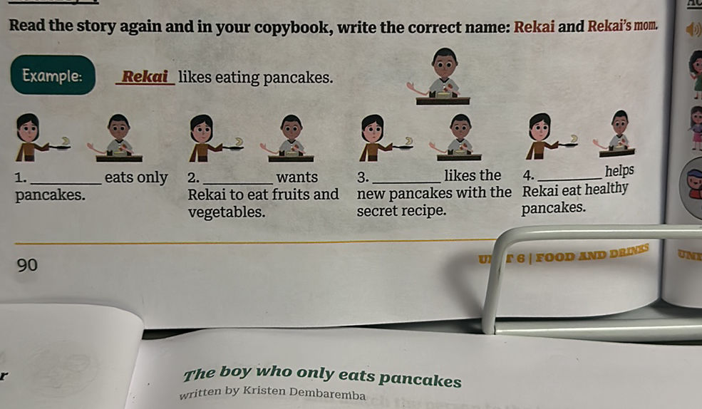 Read the story again and in your copybook, | StudyX