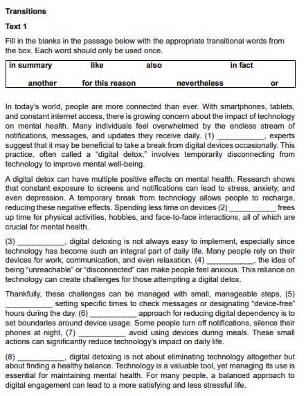 Fill in the blanks in the passage below with | StudyX