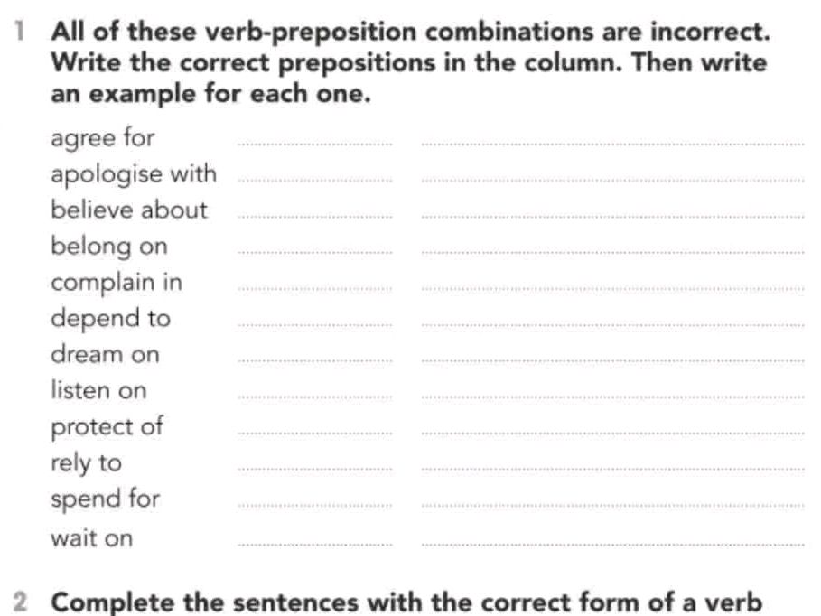 1 All of these verb-preposition combinations | StudyX
