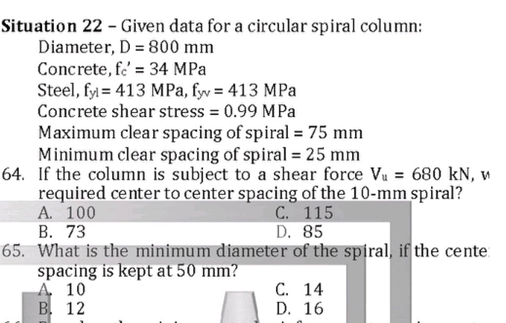 Situation 22 - Given data for a circular | StudyX