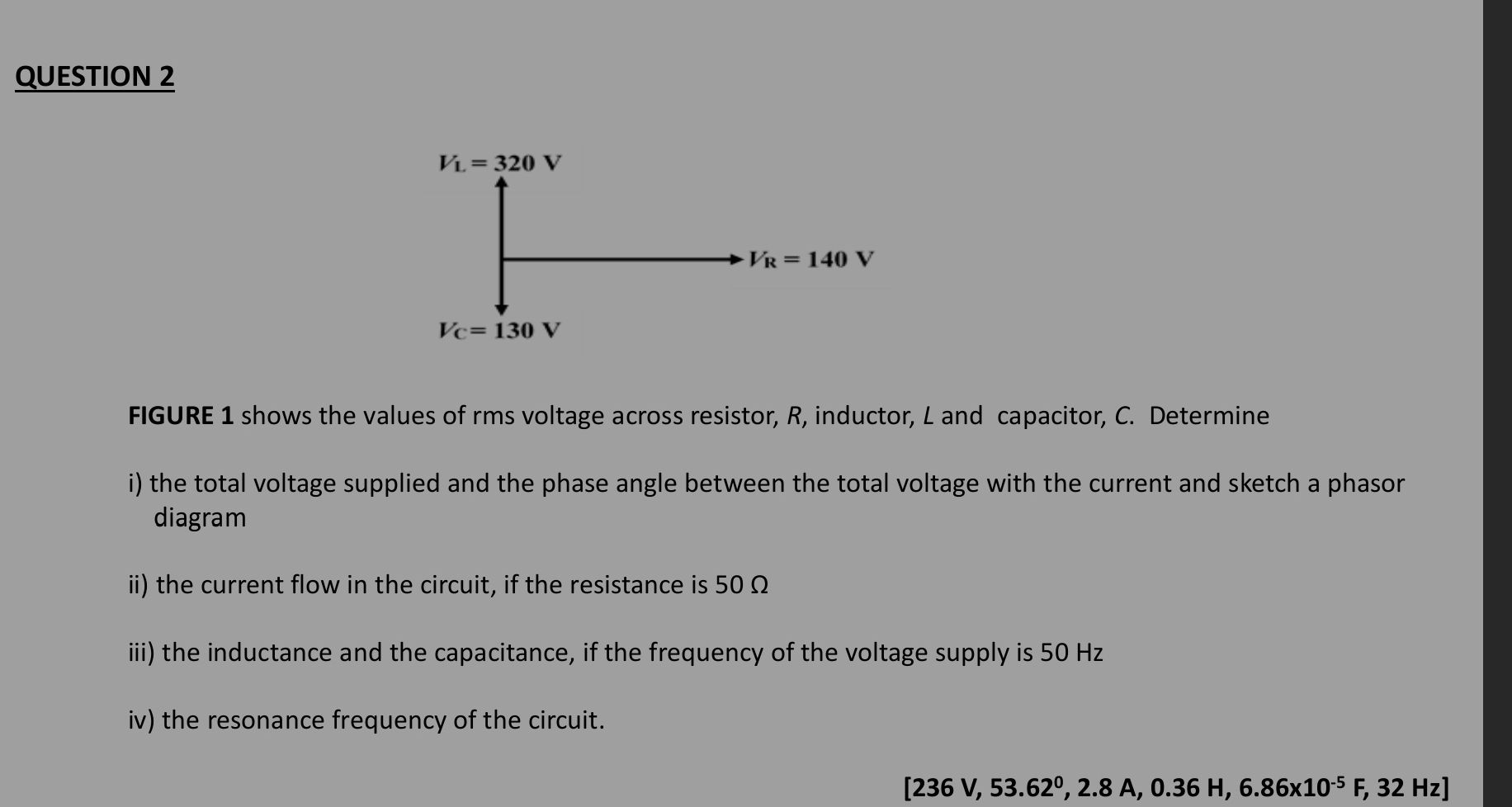 FIGURE 1 shows the values of rms voltage | StudyX