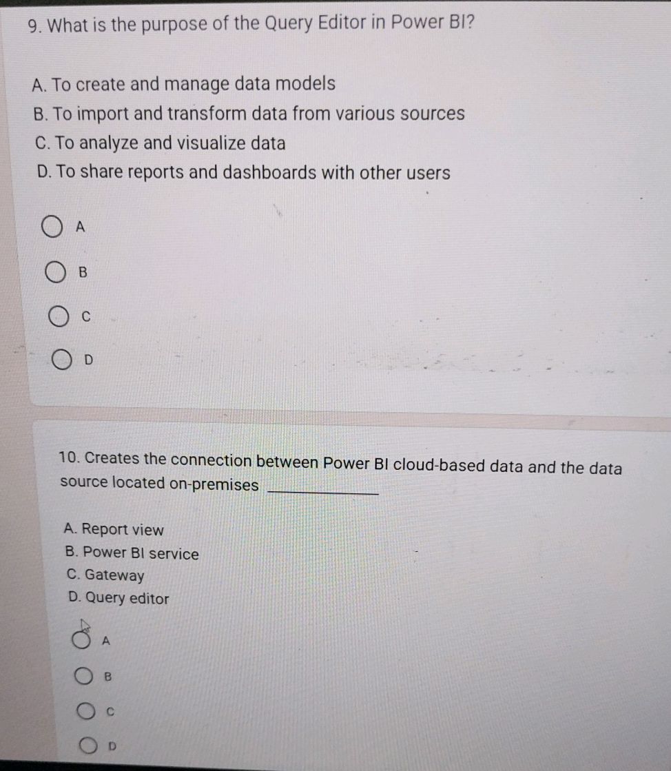 9. What is the purpose of the Query Editor | StudyX