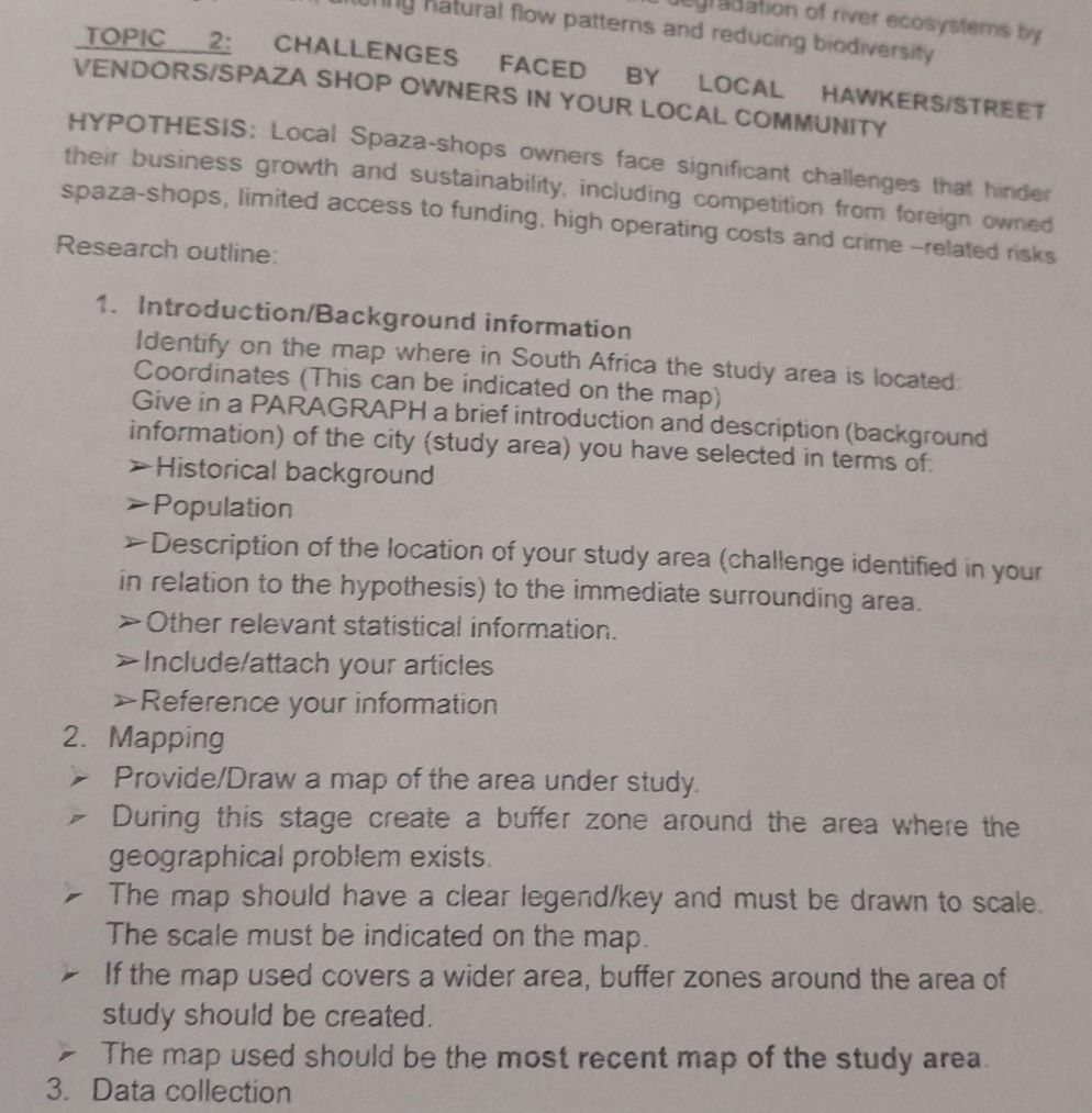 TOPIC 2: CHALLENGES FACED BY LOCAL | StudyX