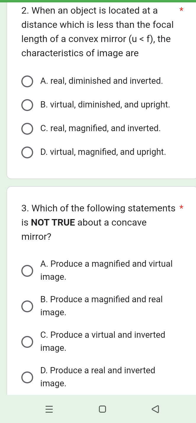 2. When an object is located at a distance | StudyX