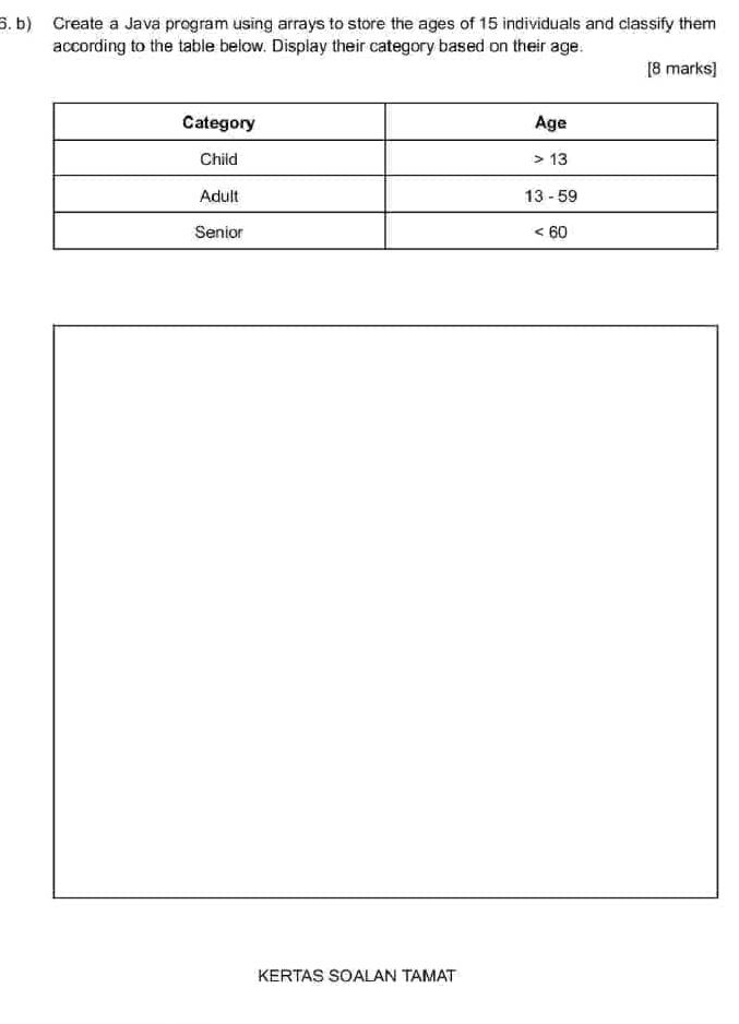 Create a Java program using arrays to store | StudyX