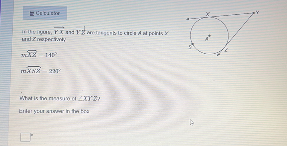 In the figure, $ {YX}$ and $ {YZ}$ are | StudyX