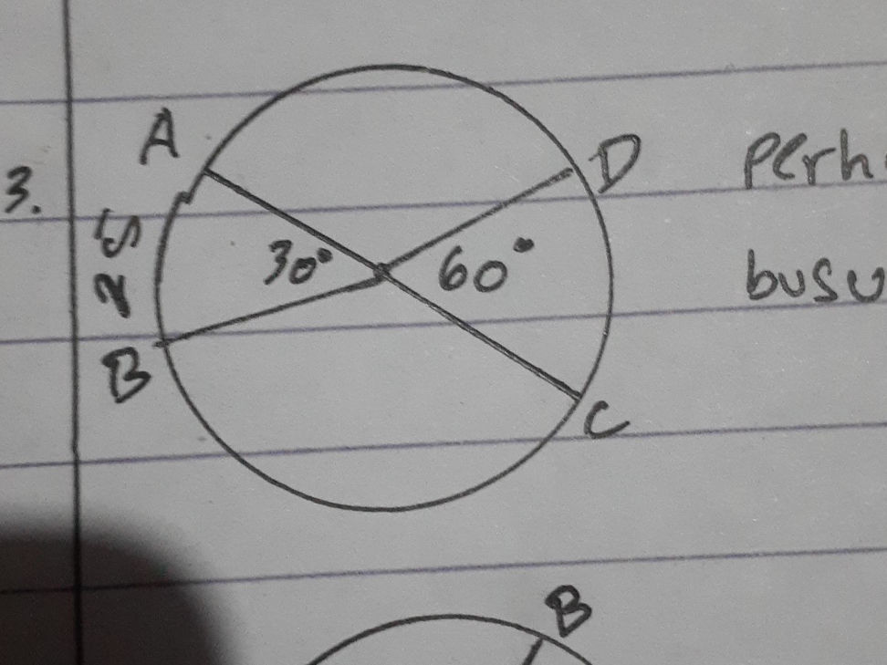 The image shows a circle with intersecting | StudyX