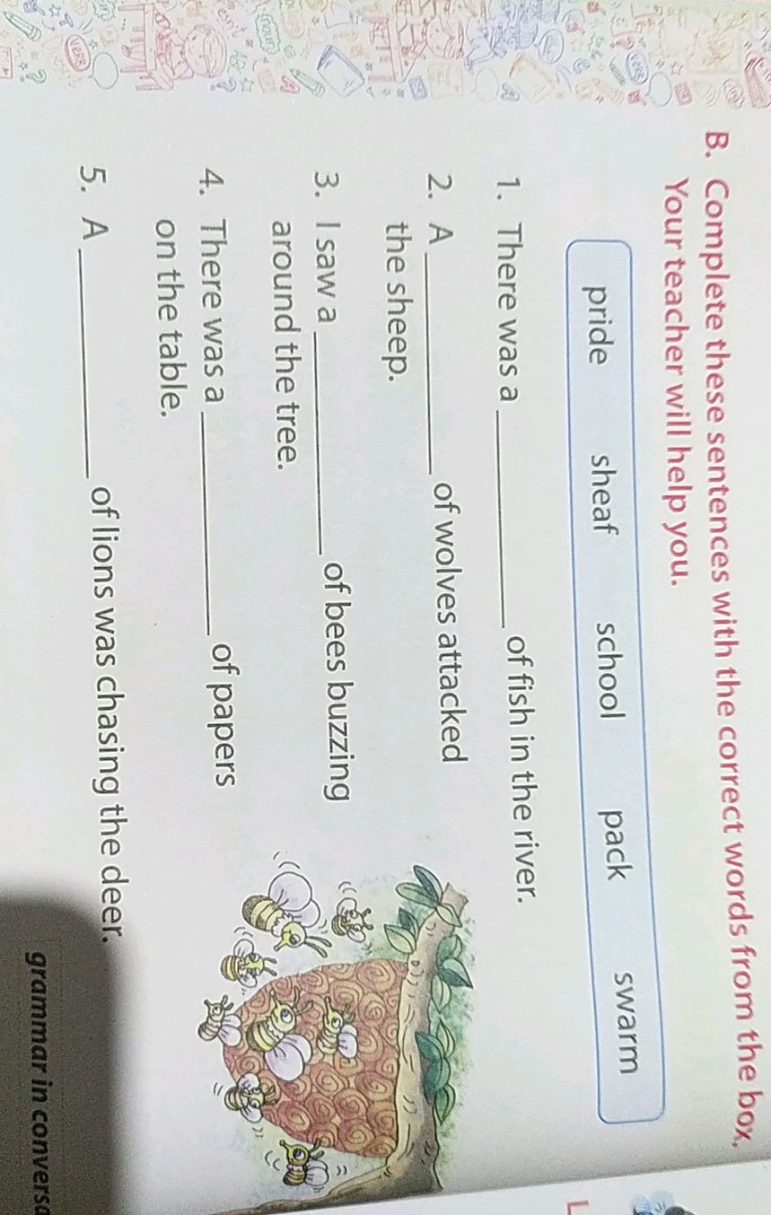 B. Complete these sentences with the correct | StudyX