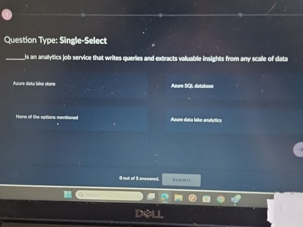Question Type: Single-Select _____ is an | StudyX
