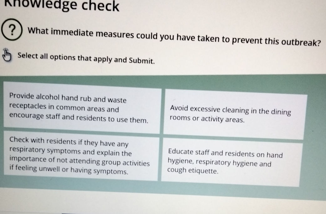 What immediate measures could you have taken | StudyX