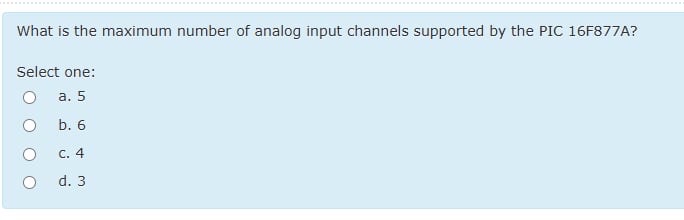 What is the maximum number of analog input | StudyX