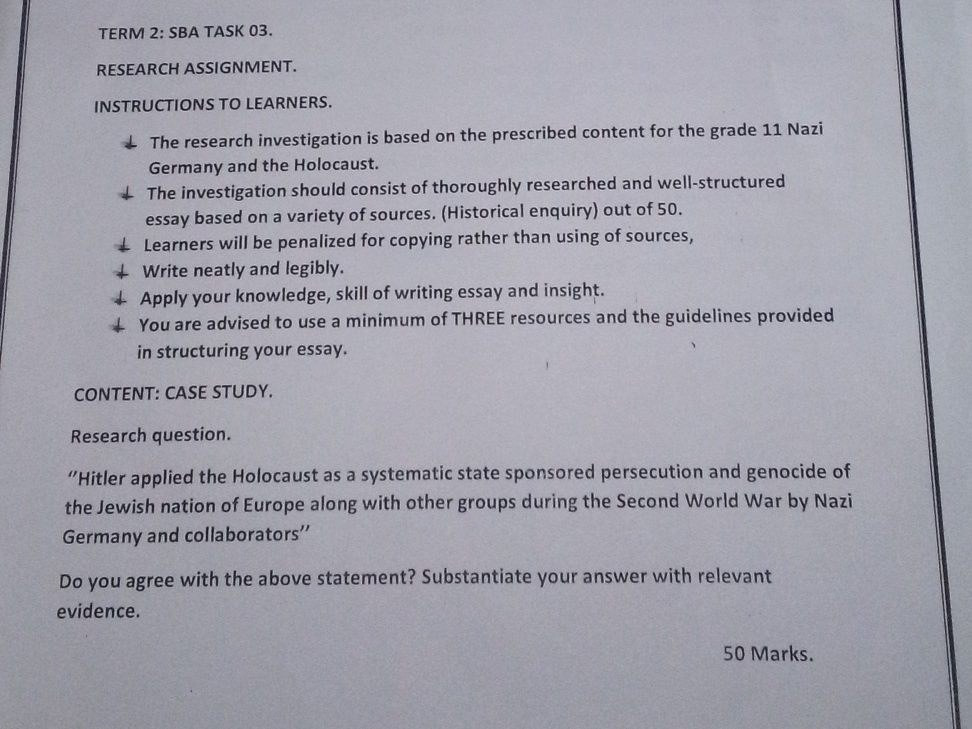 TERM 2: SBA TASK 03. RESEARCH ASSIGNMENT.