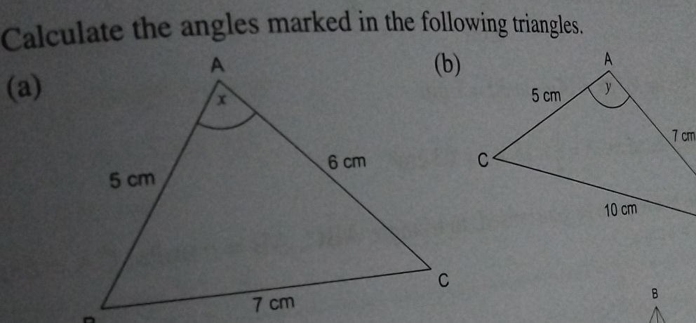 Calculate the angles marked in the following | StudyX