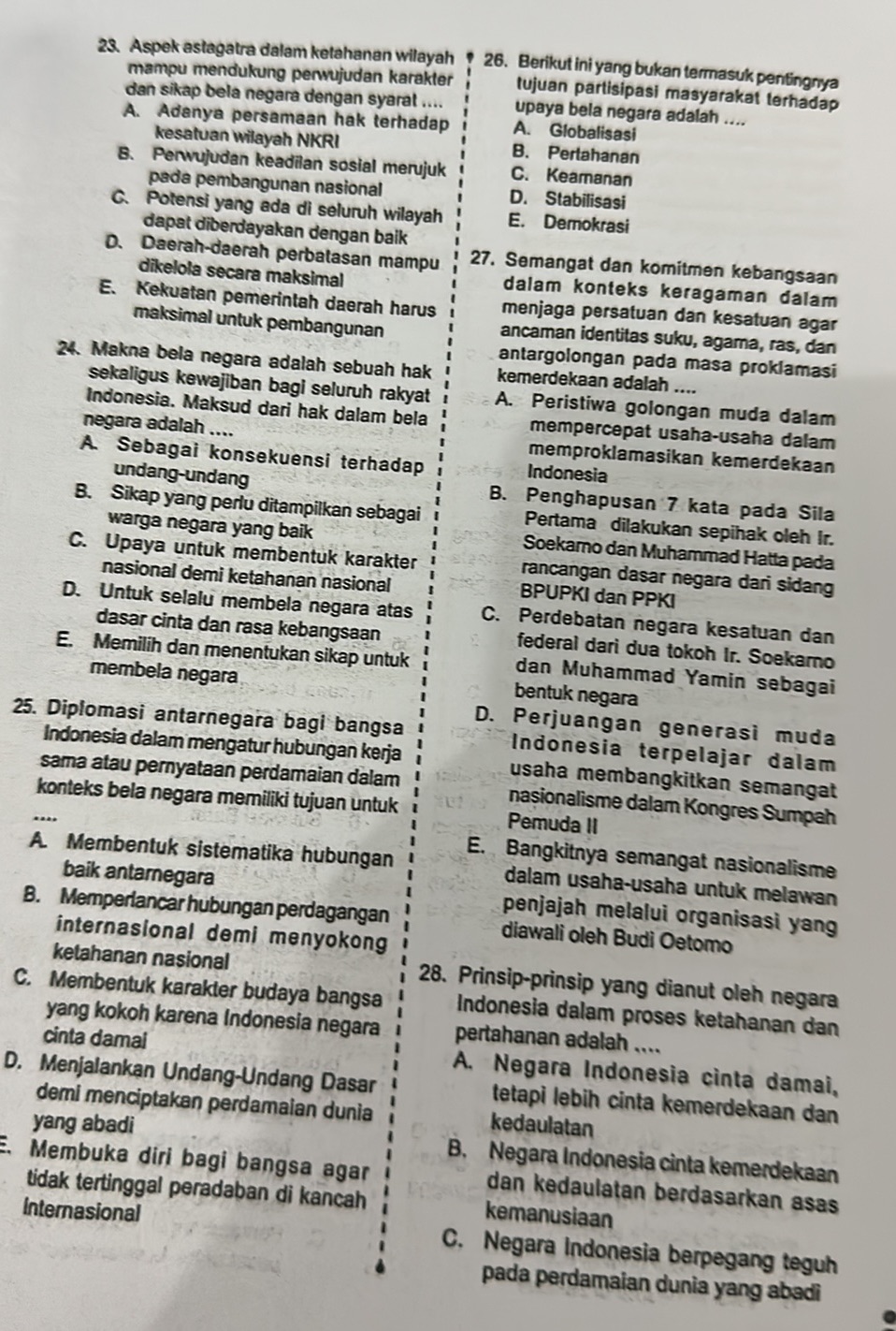 23. Aspek astagatra dalam ketahanan wilayah | StudyX