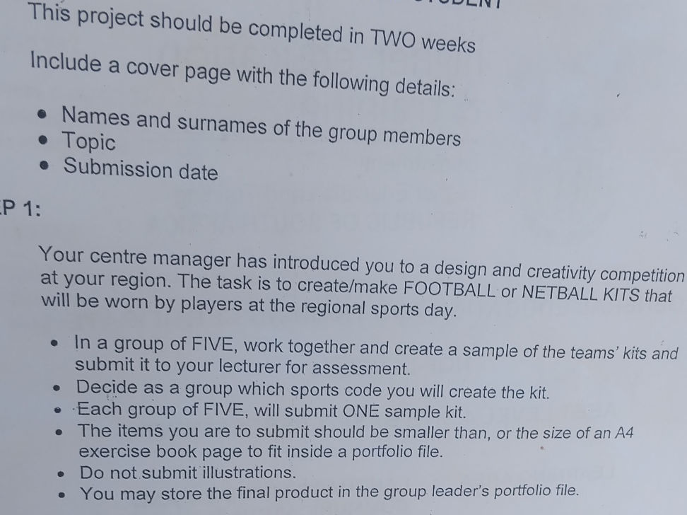 This project should be completed in TWO | StudyX