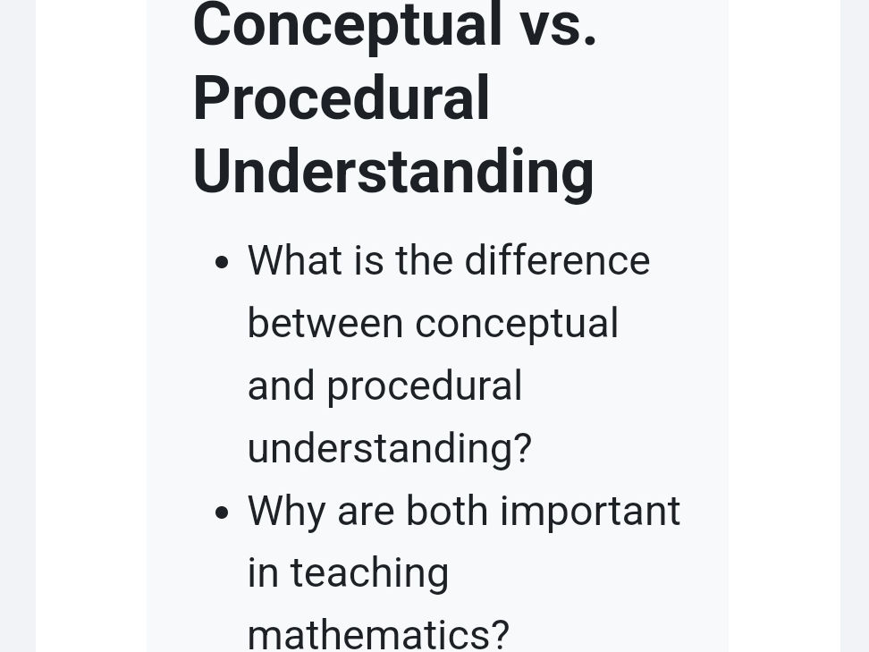 What is the difference between conceptual | StudyX