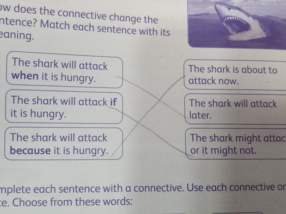 Match each sentence with its meaning. The | StudyX
