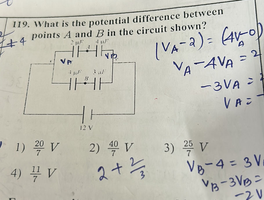 119. What is the potential difference | StudyX