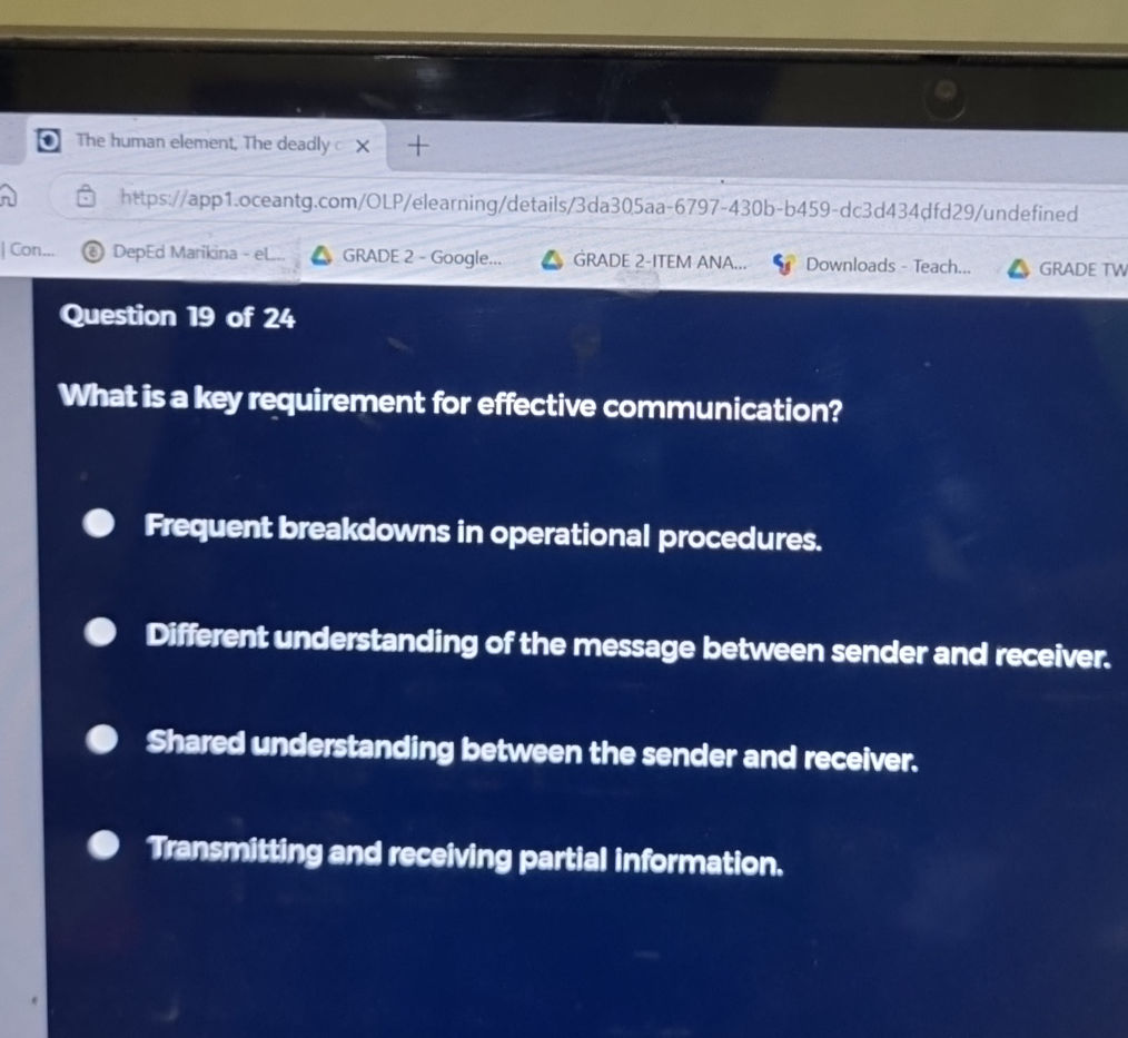 What is a key requirement for effective | StudyX