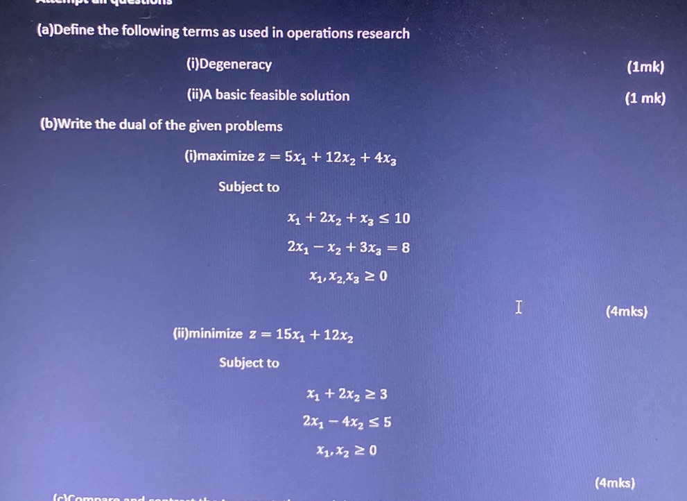 (a) Define the following terms as used in | StudyX
