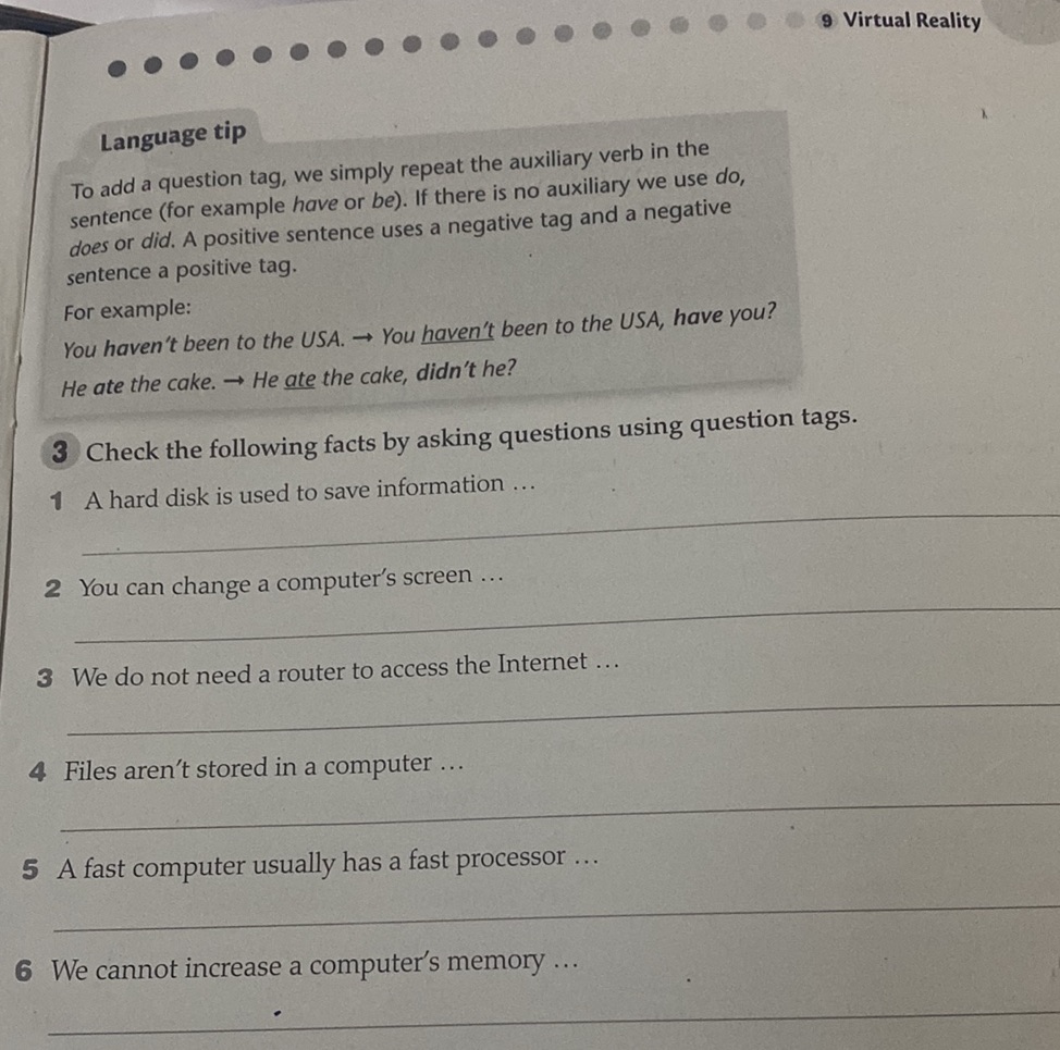 3 Check the following facts by asking | StudyX