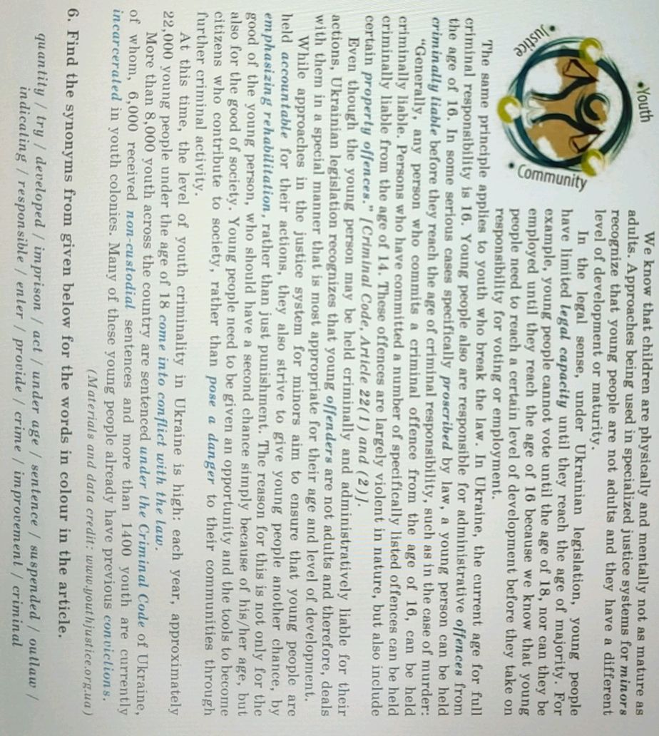 6. Find the synonyms from given below for | StudyX