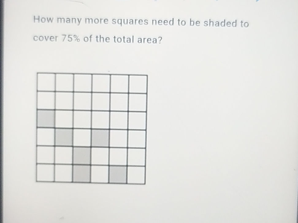How many more squares need to be shaded to | StudyX