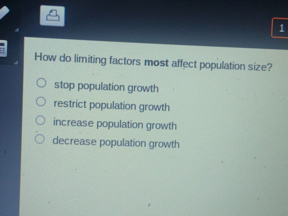 How do limiting factors most affect | StudyX