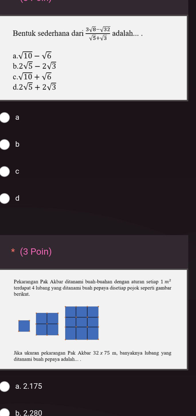 Bentuk sederhana dari $ {3 {8}- {32}}{ {5}+ | StudyX