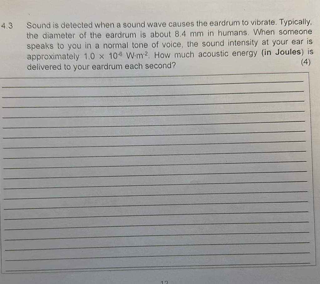 Sound is detected when a sound wave causes | StudyX