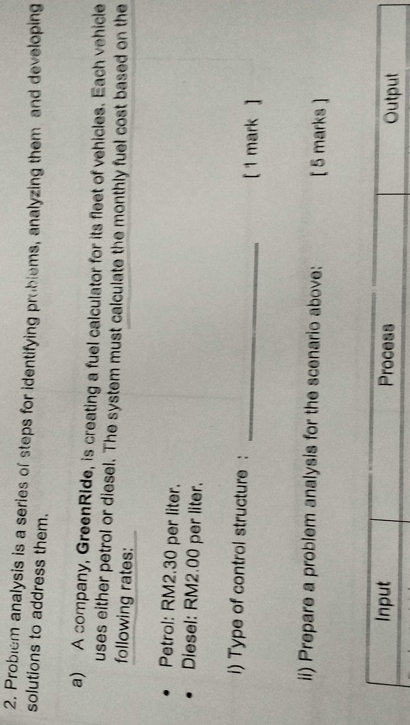 2. Problem analysis is a series of steps for | StudyX