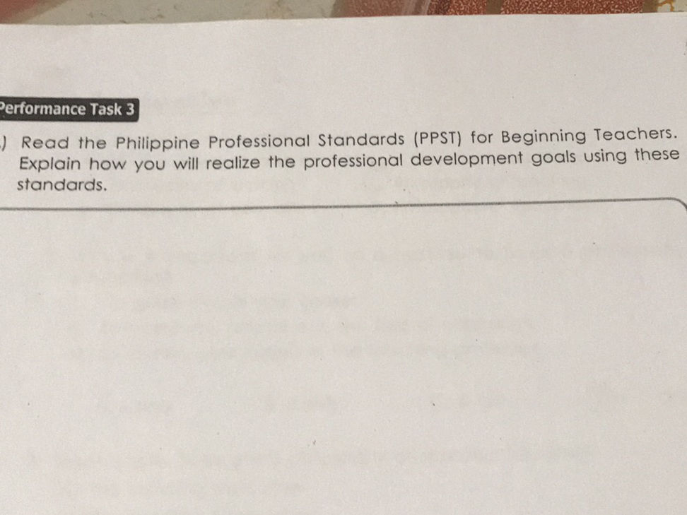 Read the Philippine Professional Standards