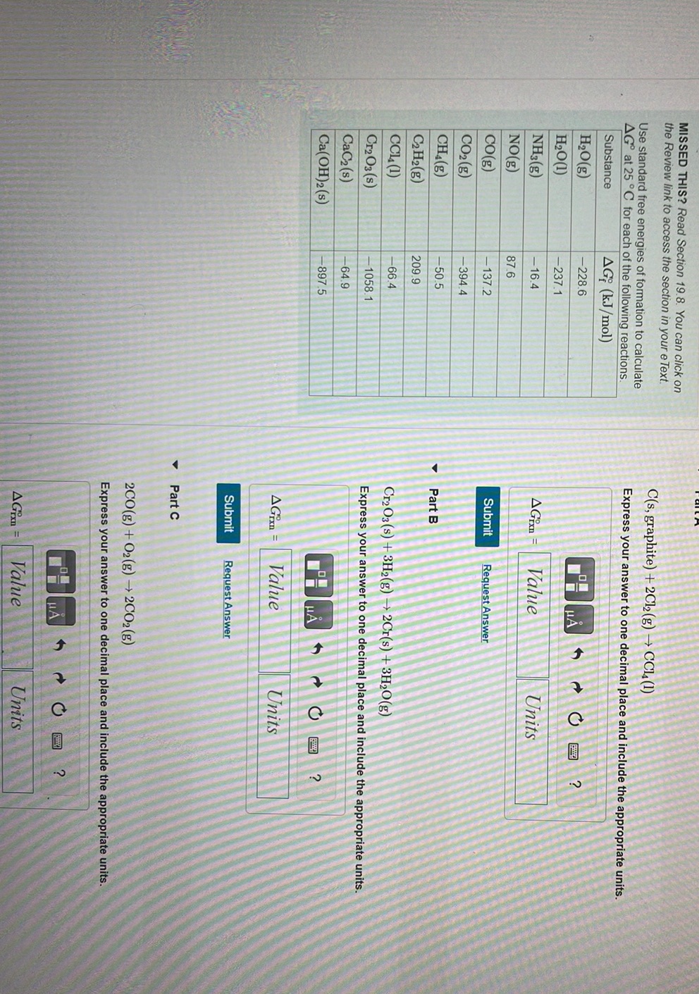 Use standard free energies of formation to | StudyX