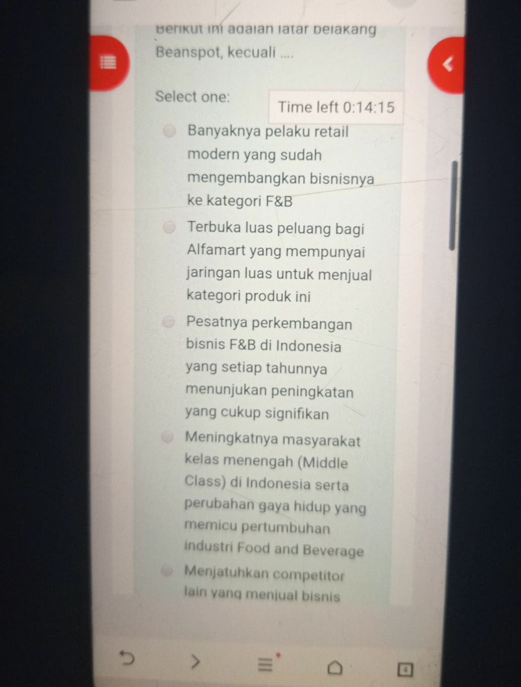 Berikut ini adalan latar belakang Beanspot, | StudyX