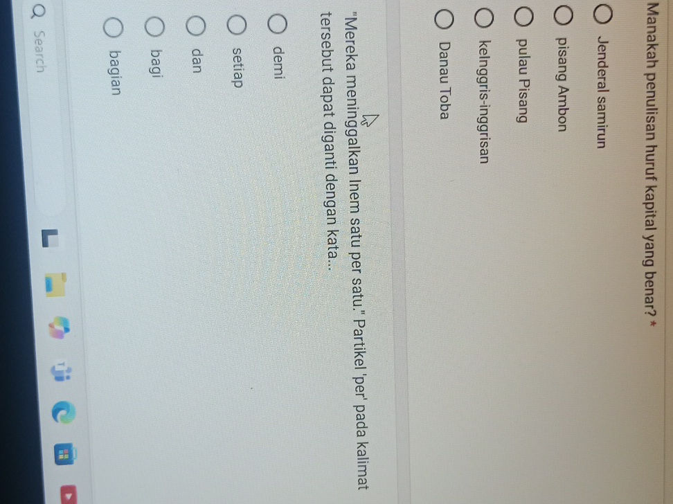 Manakah penulisan huruf kapital yang benar? | StudyX