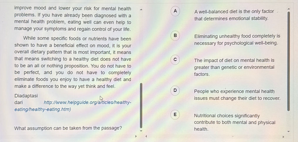 improve mood and lower your risk for mental | StudyX