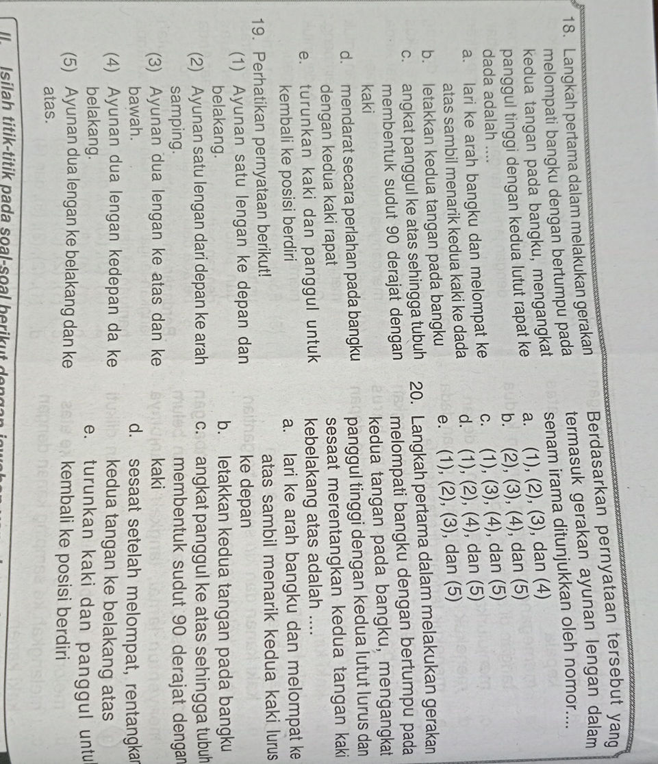 18. Langkah pertama dalam melakukan gerakan | StudyX