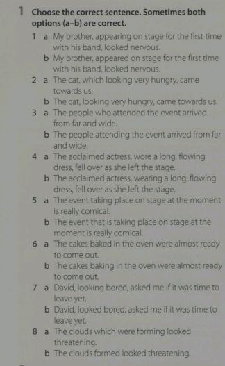 1 Choose the correct sentence. Sometimes | StudyX