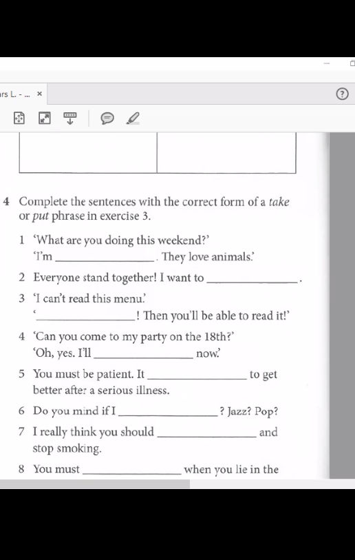 4 Complete the sentences with the correct | StudyX
