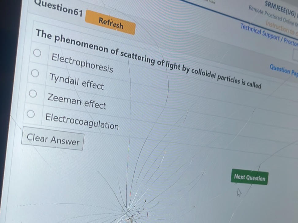 The phenomenon of scattering of light by | StudyX