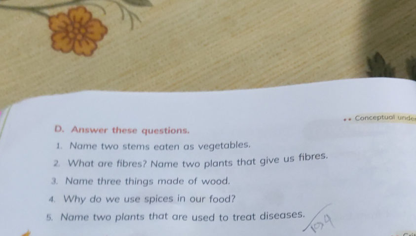 D. Answer these questions. 1. Name two | StudyX