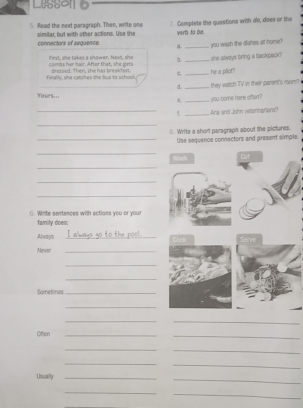 5. Read the next paragraph. Then, write one | StudyX