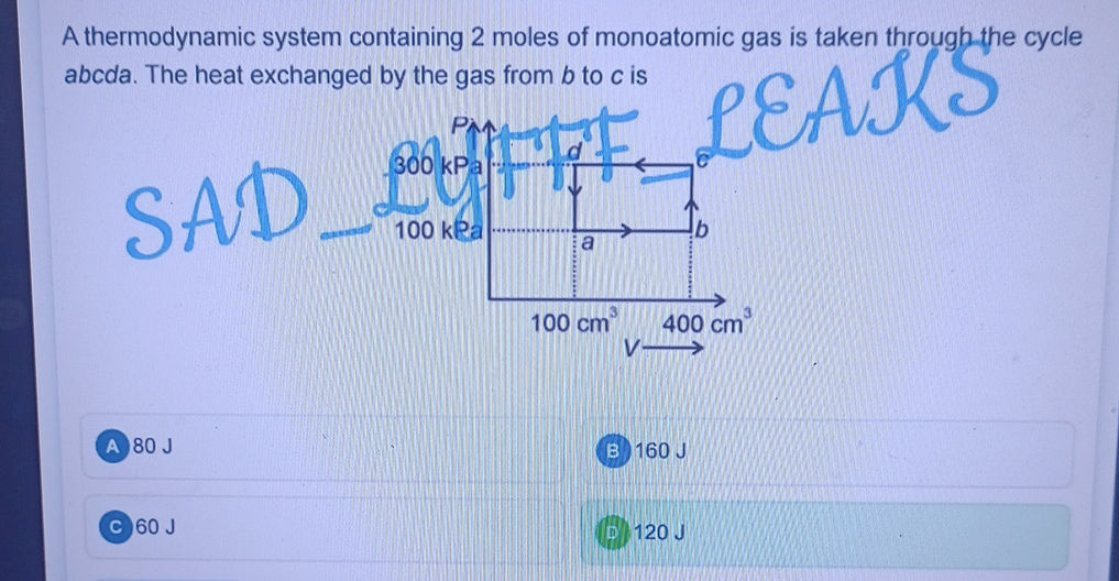 A thermodynamic system containing 2 moles of | StudyX