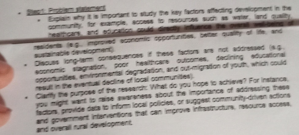 Step 1: Problem statement * Explain why | StudyX